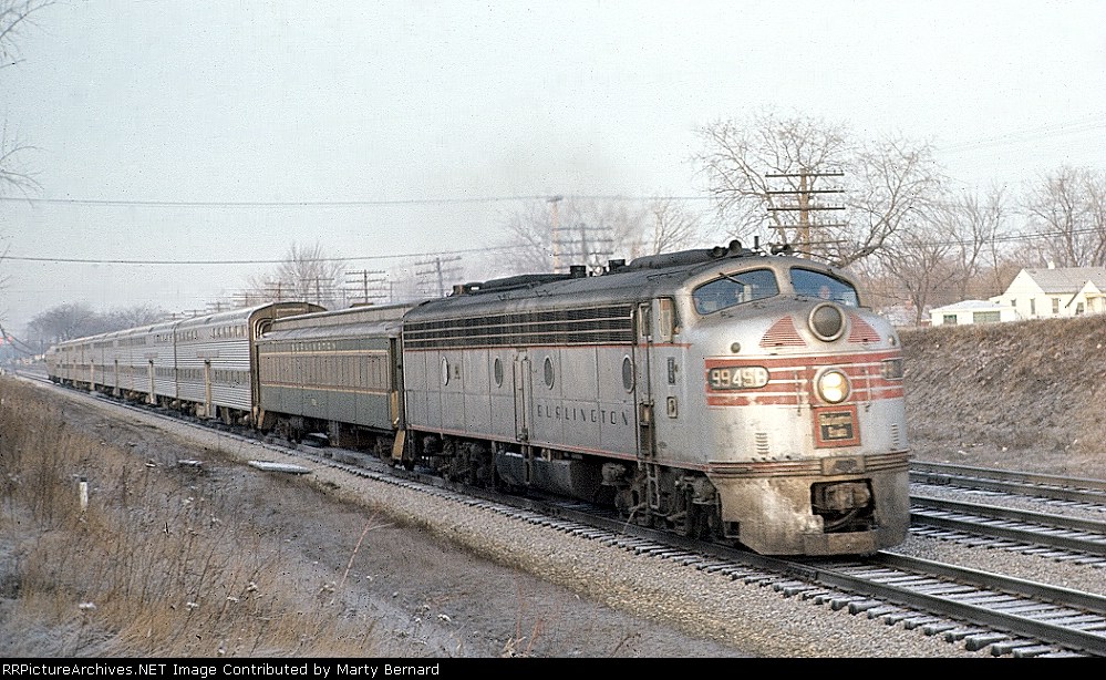 CB&Q 9945B Heads a Not Too Dinky Inbound "Dinky" on a Chilly Morning